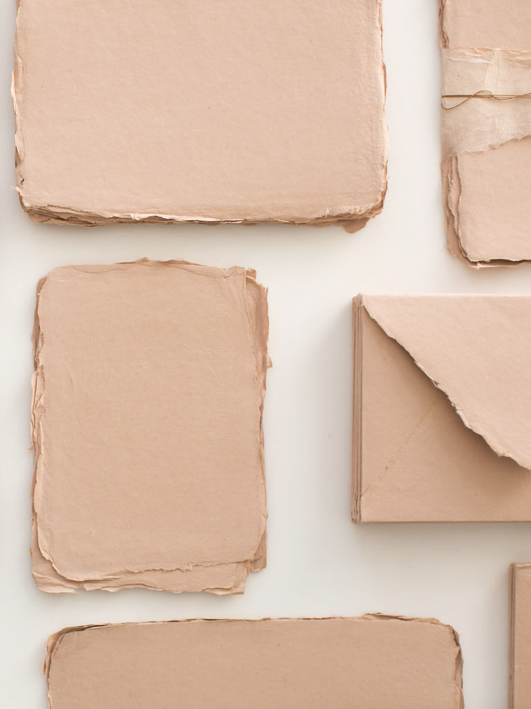 Handmade Paper in Clay – Idyll